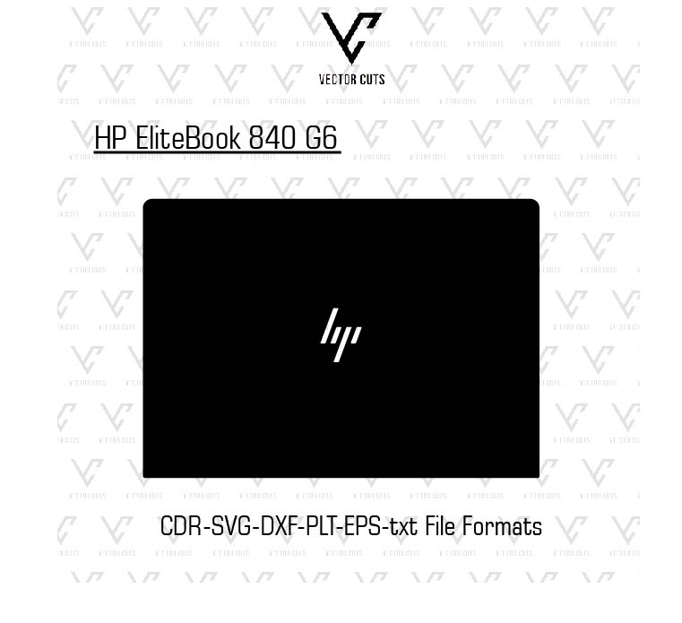 HP EliteBook 840 G6 Laptop Skin Template | Vector Cuts